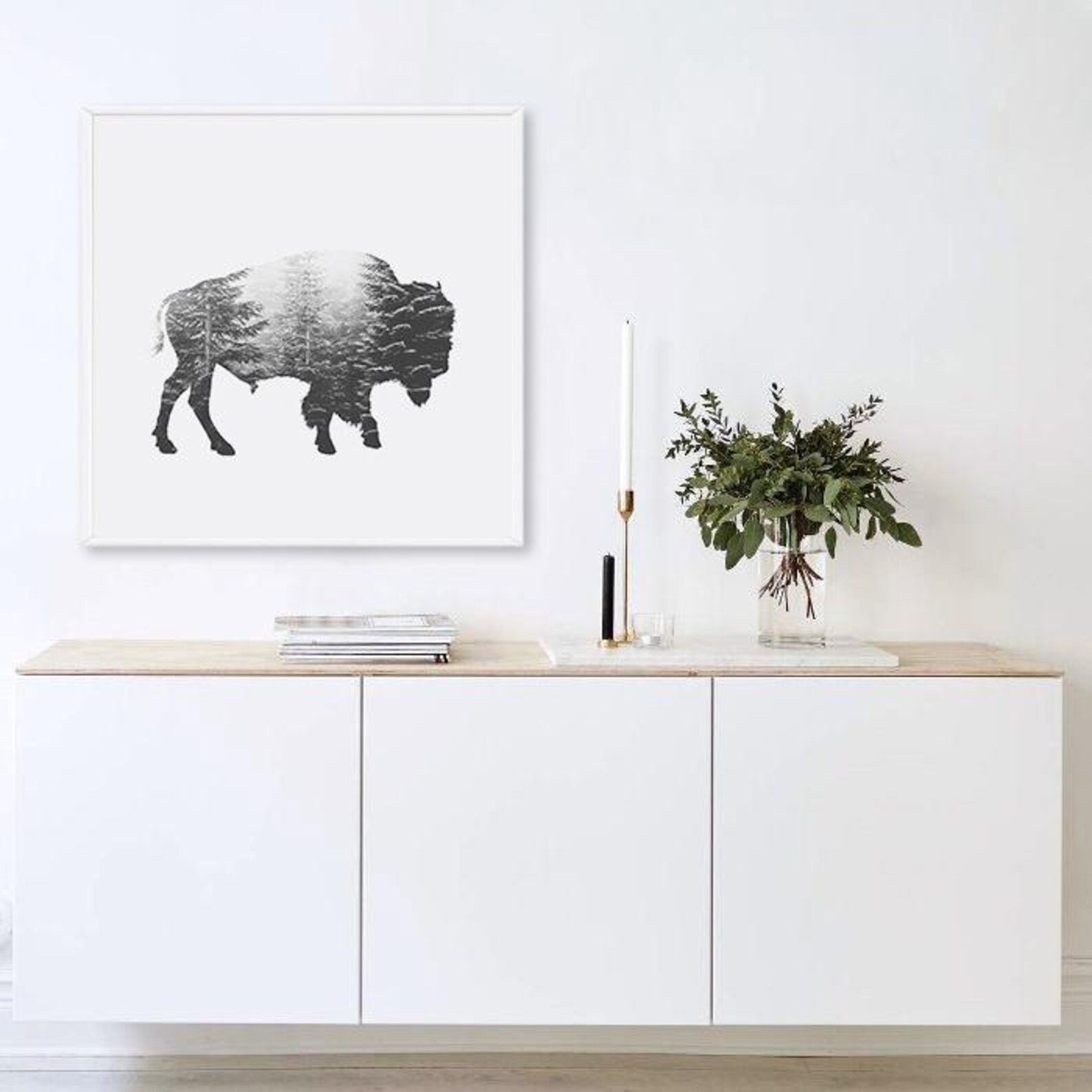 American Buffalo Bison Poster PRINTABLE FILE. Buffalo - Etsy