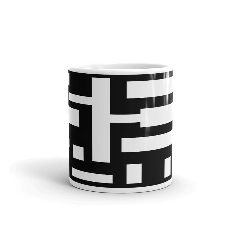 Geometric Mug. Geometry Shapes Coffee Cup. 11oz Ceramic Mug ...