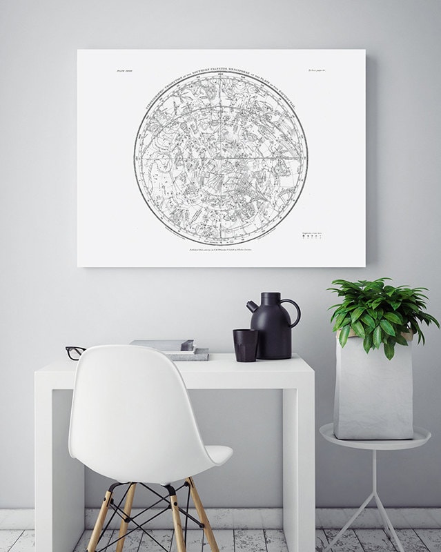 Constellation Art Poster. Astronomy Print Celestial Atlas | Etsy