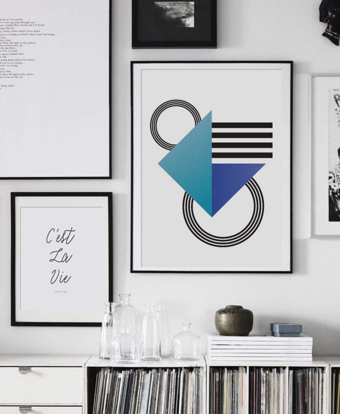 Geometric Form Abstract Poster - Instant Download. Nordic Printable ...