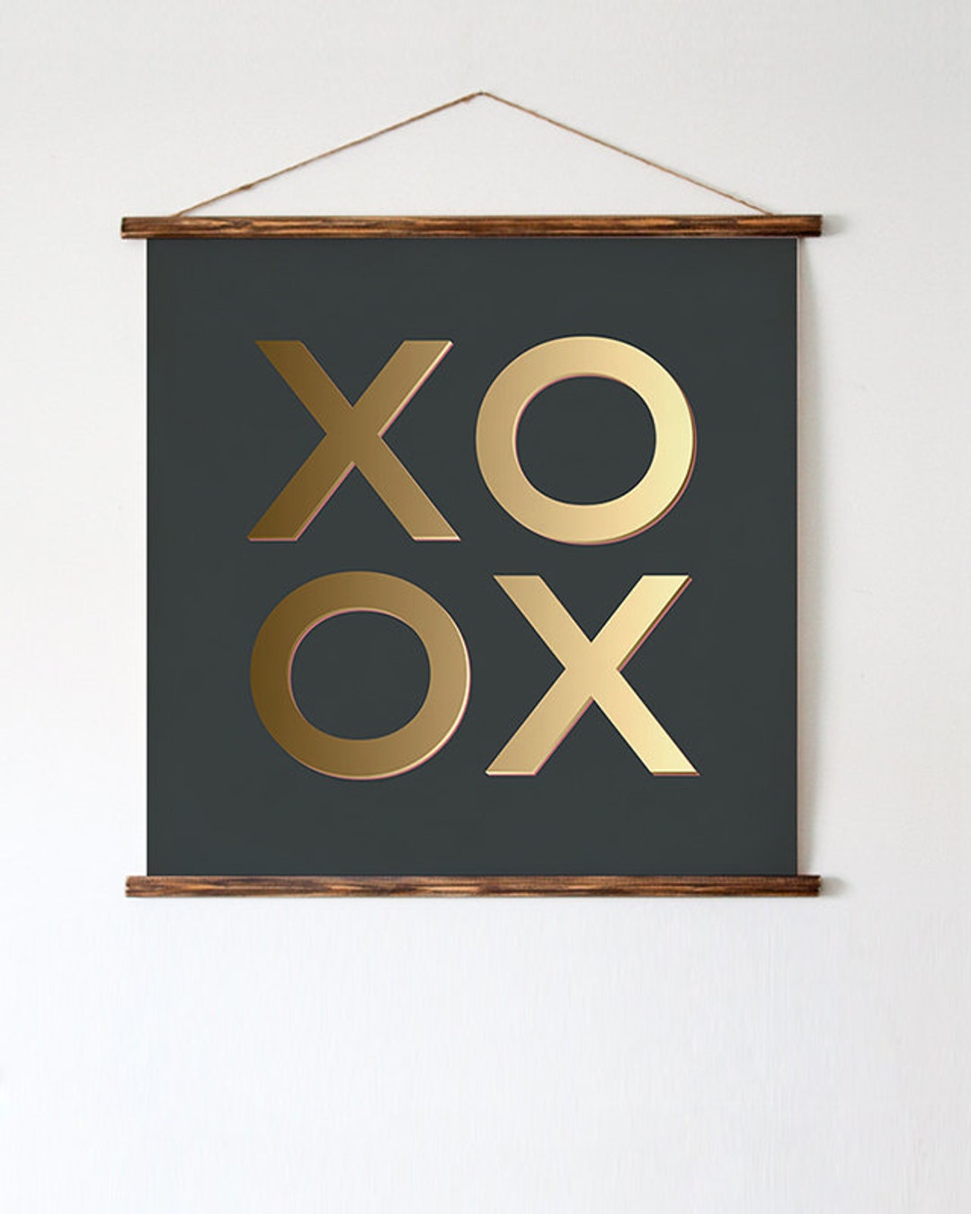 XOXO Poster. Hugs and Kisses Art Print. X's & O's Print. Love Home ...