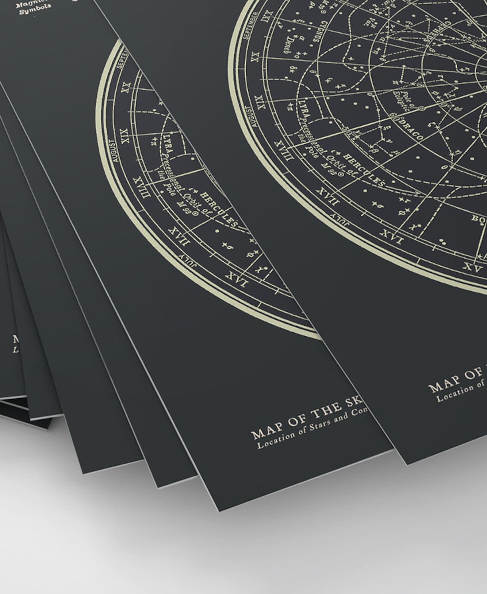 Star Map Constellations Framed Poster. Ready to Hang Print. Map of the ...