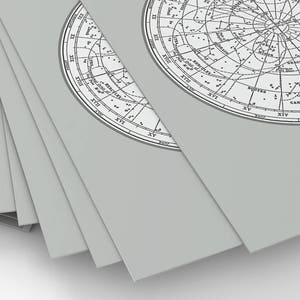 Star Map Constellations Poster. Map of the Sky. Modern Vintage ...