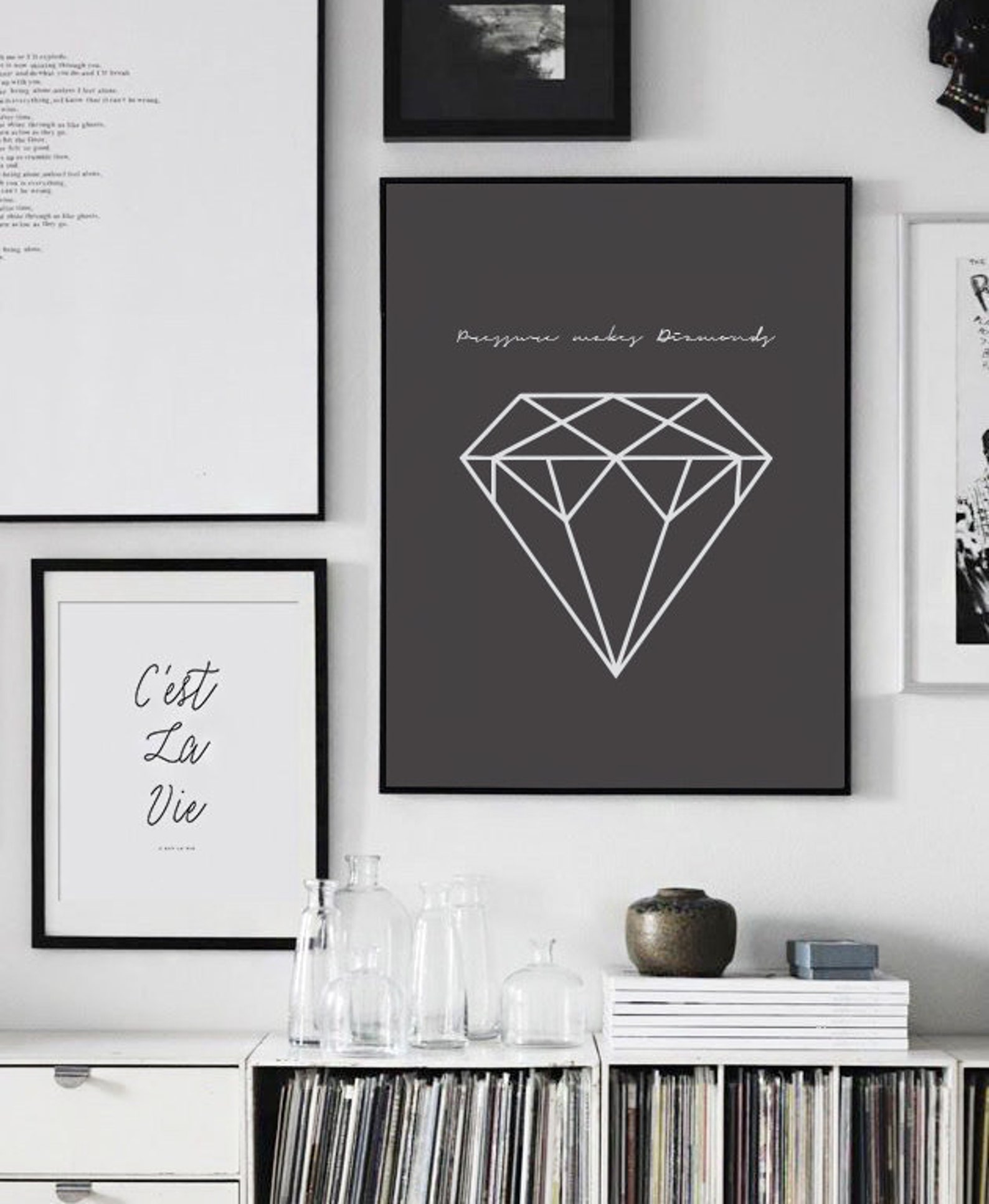 Diamond Poster pressure Makes Diamonds PRINTABLE - Etsy