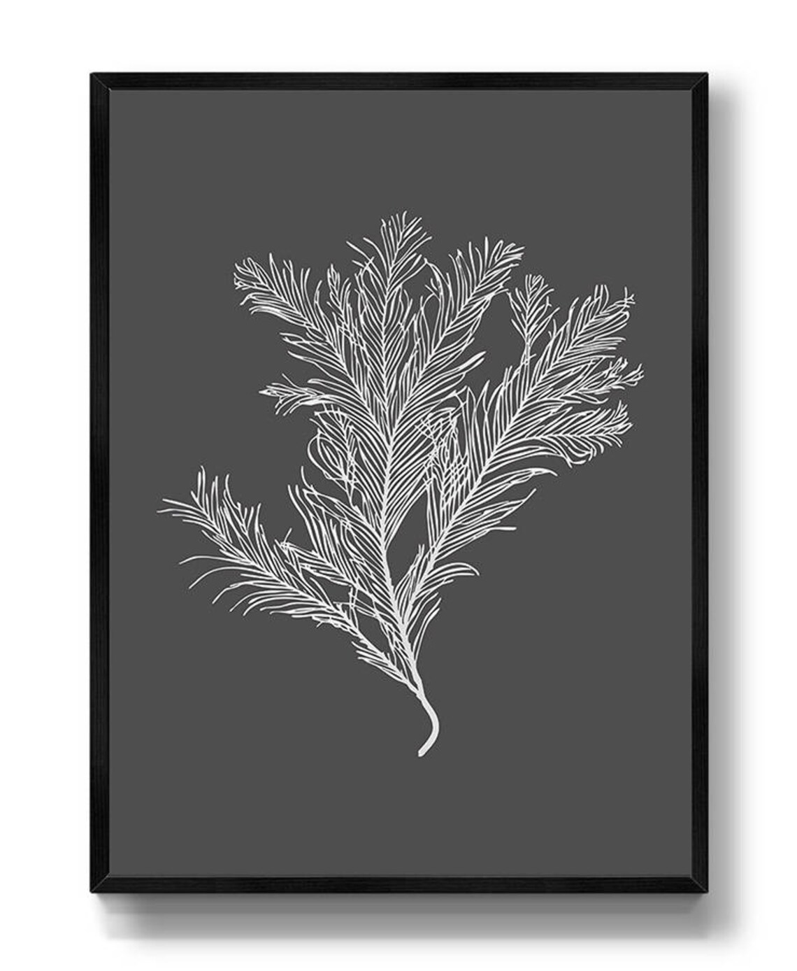 Plant Leaf Wall Art PRINTABLE FILE. Leaf Poster. Botanical - Etsy