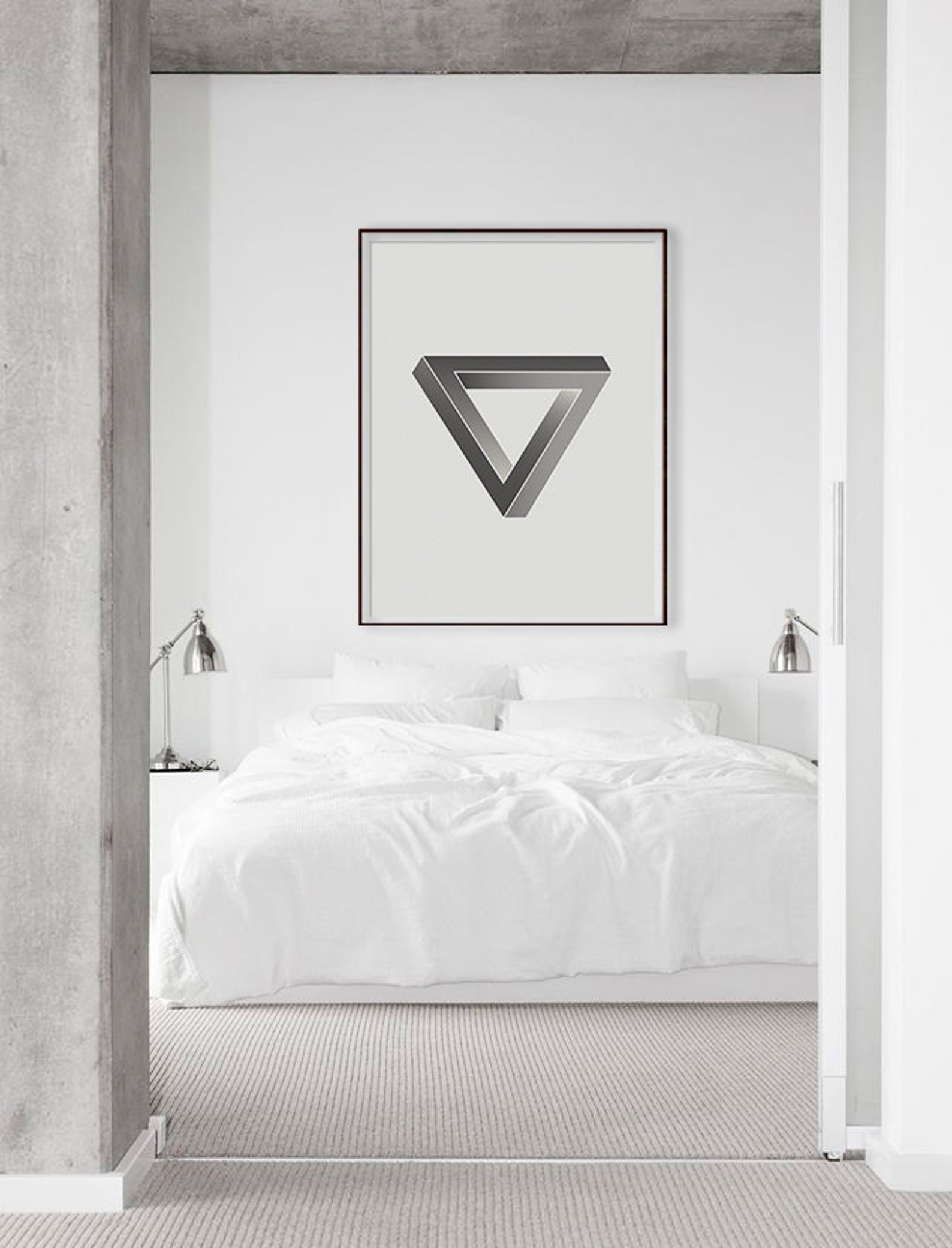 Penrose Triangle Printable Art Instant Download. - Etsy