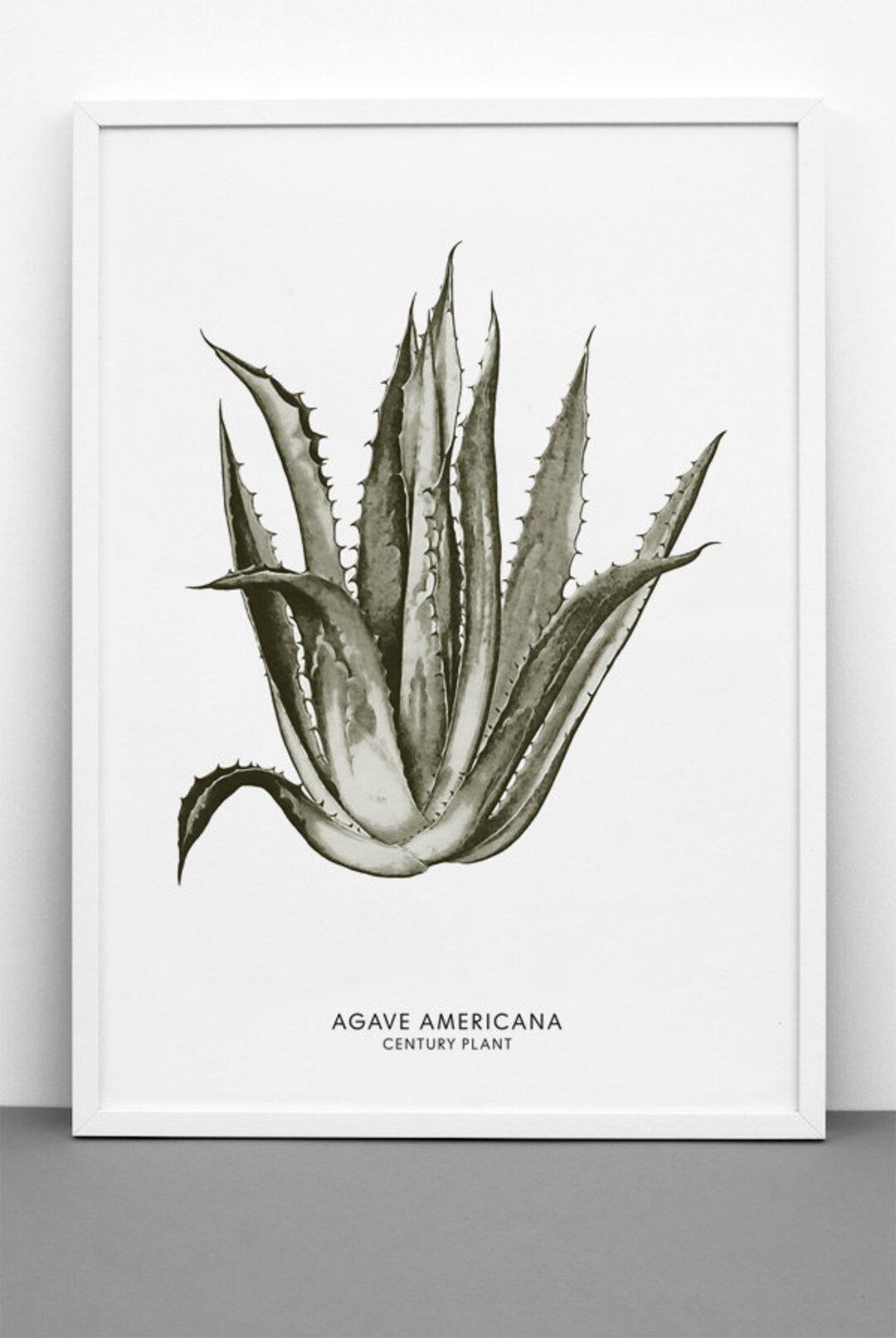 Large Agave Poster - PRINTABLE FILE. Oversized Botanical Poster. Nordic ...