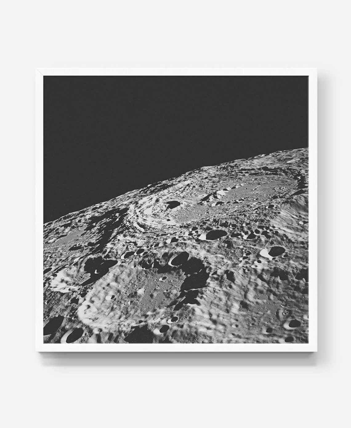 Moon Lunar Surface Art Print. Astronomy Celestial Décor. Solar System ...