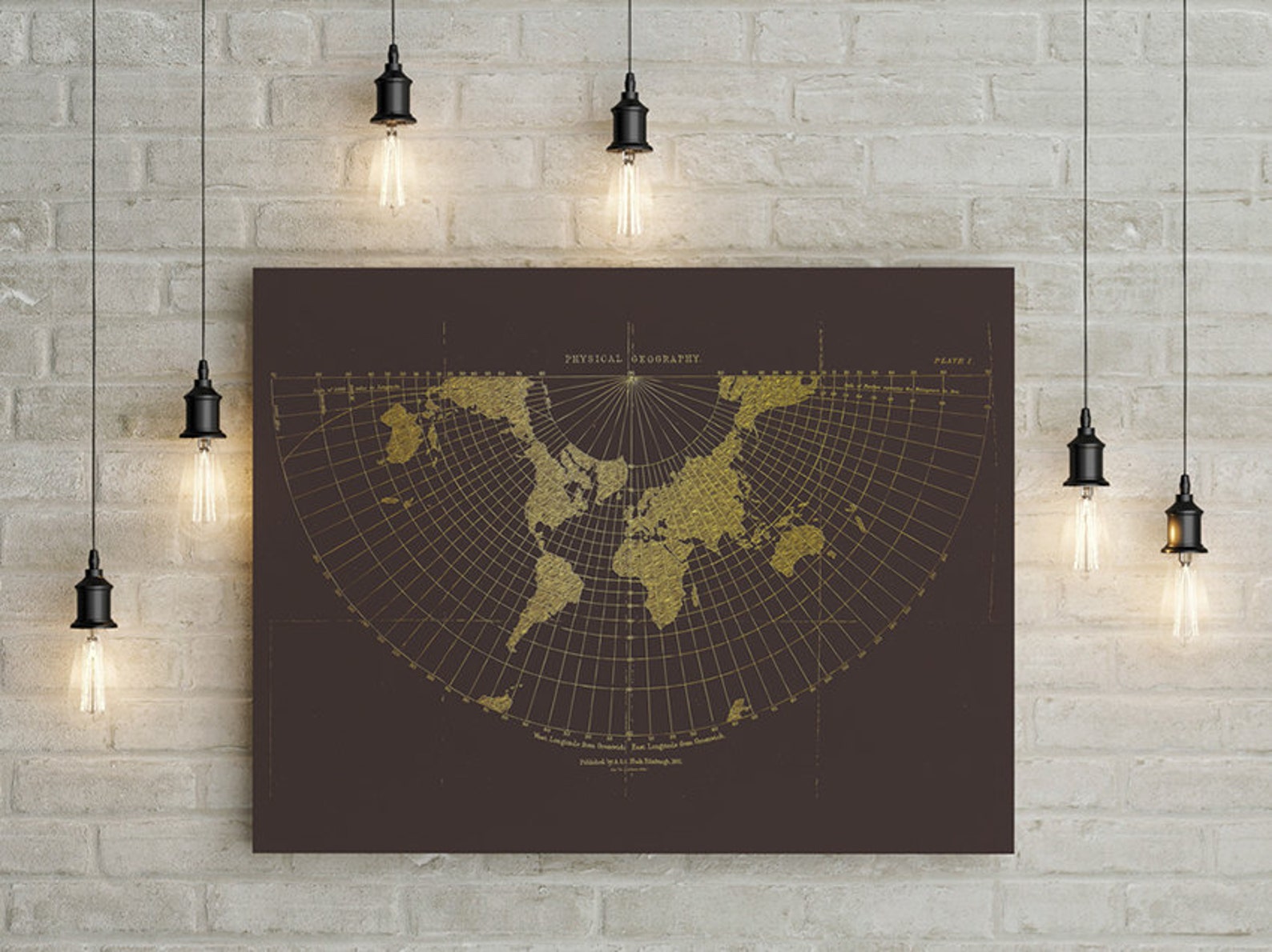 World Map - PRINTABLE FILE. Map of the World. Modern Vintage Word Map ...