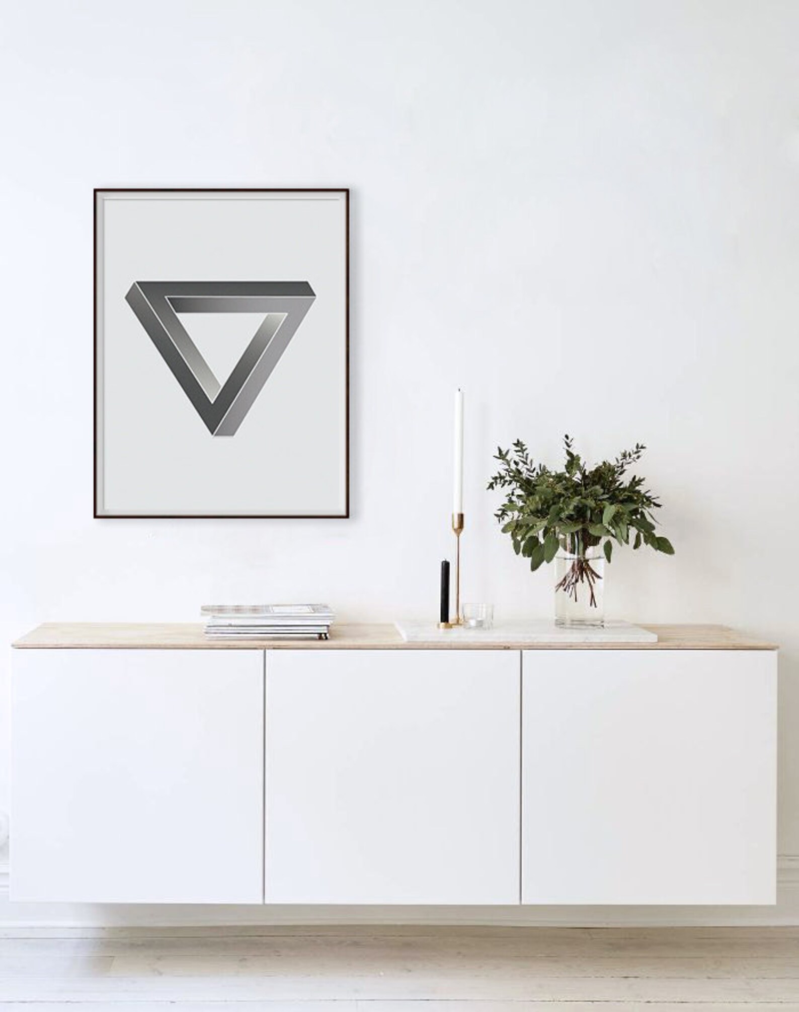 Penrose Triangle Printable Art Instant Download. - Etsy