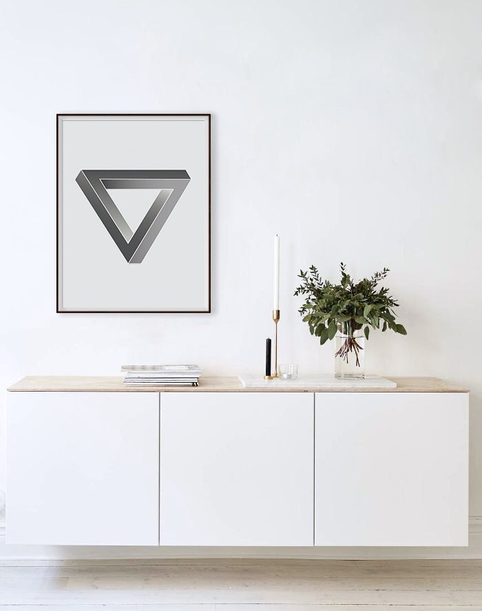Penrose Triangle Printable Art Instant Download. - Etsy
