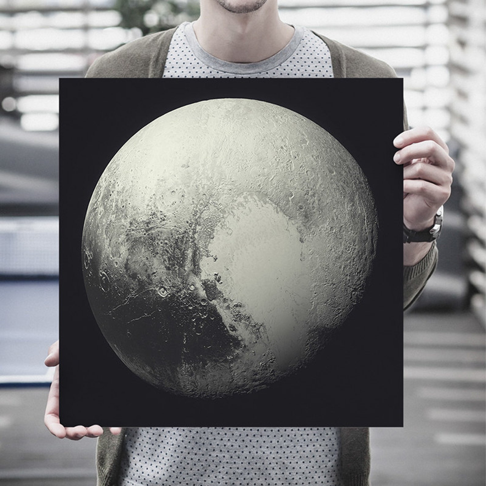 Pluto Dwarf Planet Poster. Solar System Print. Planet Art - Etsy