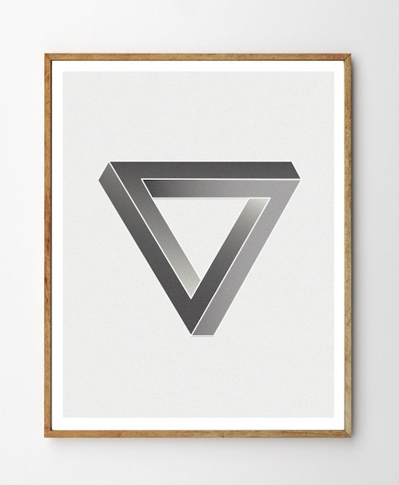 Penrose Triangle Printable Art Instant Download. - Etsy UK