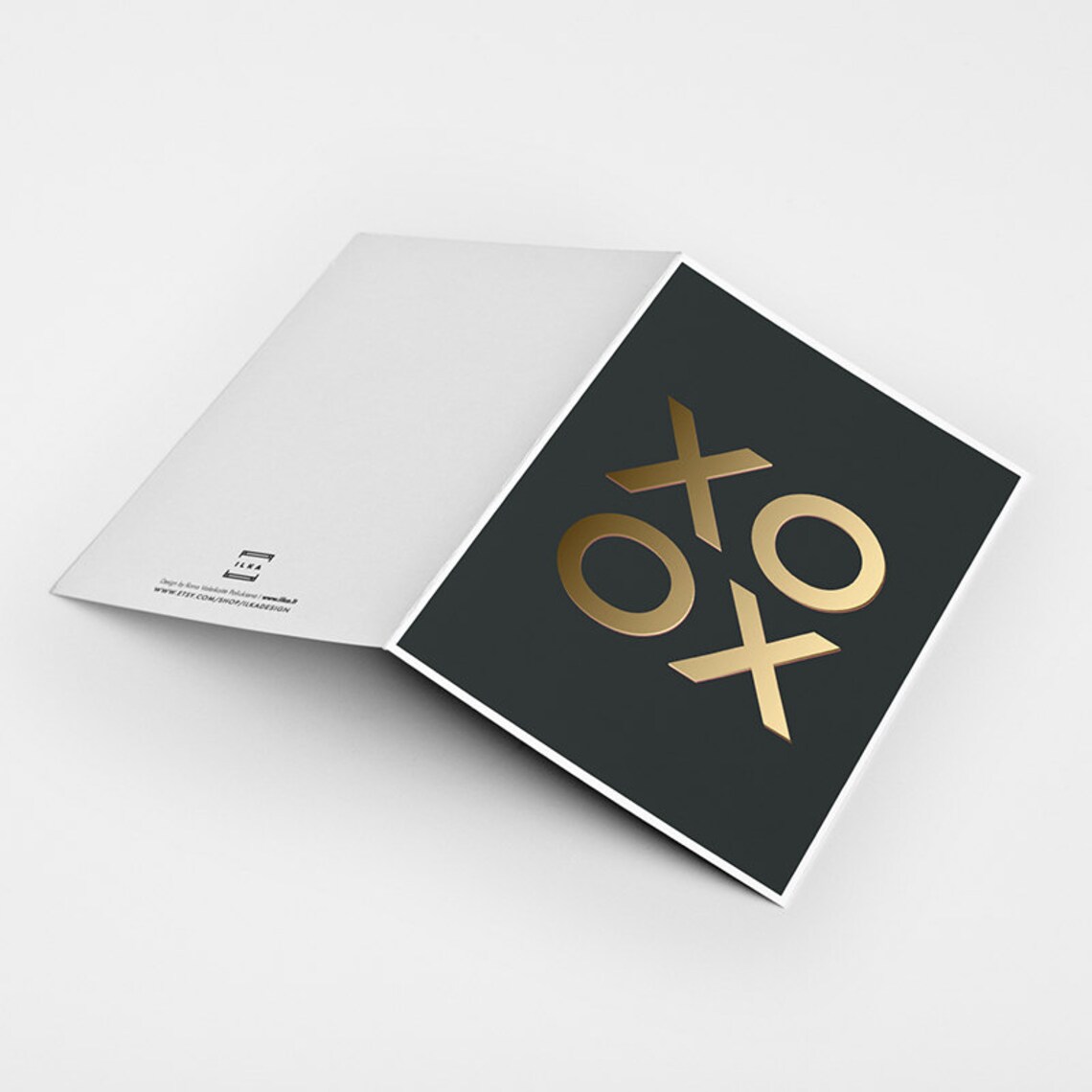 XOXO Greeting Card PRINTABLE FILE. A6 Folded Card. Hugs and - Etsy