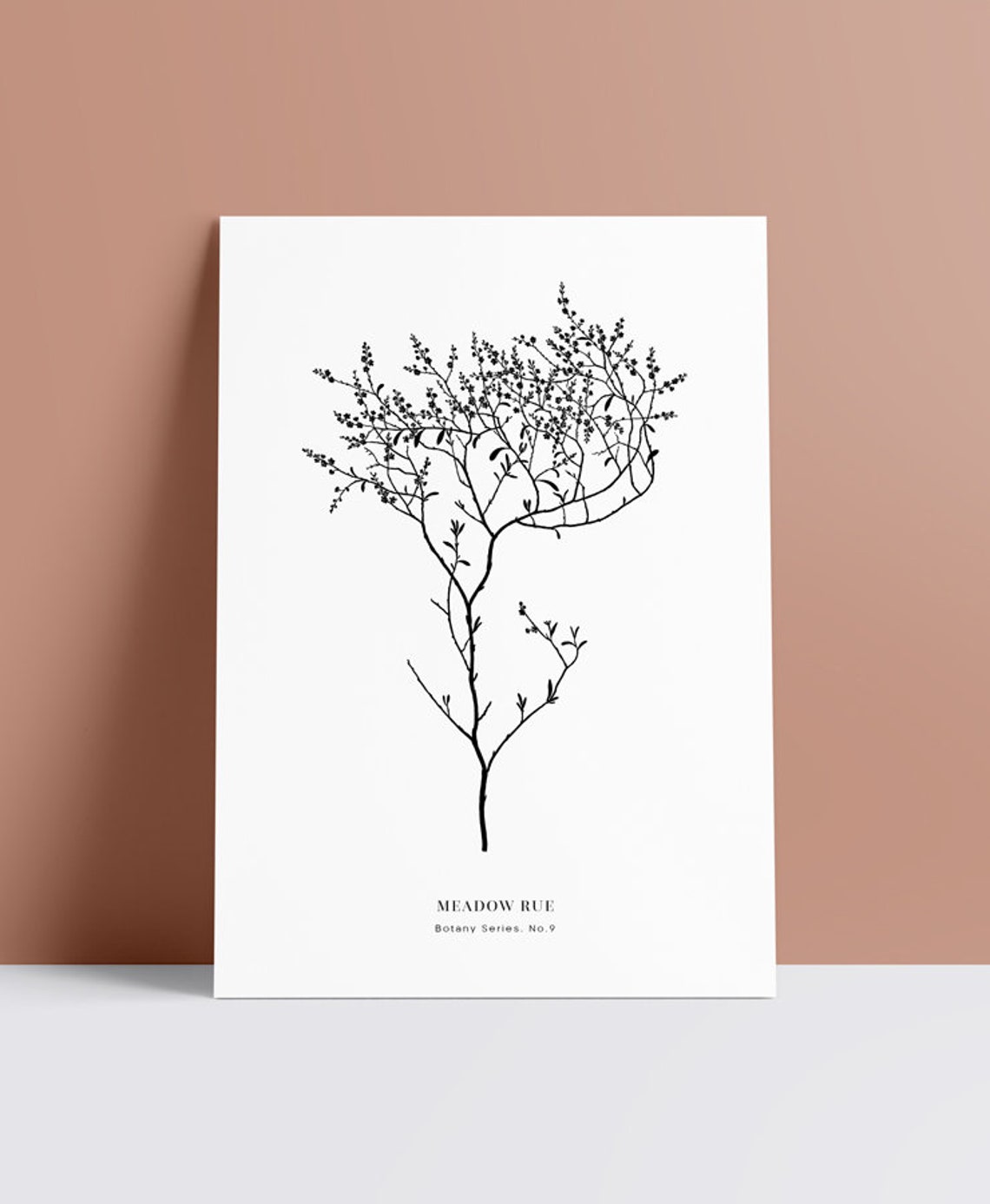 Minimalist Flower Poster PRINTABLE FILE. Graphic Plant | Etsy