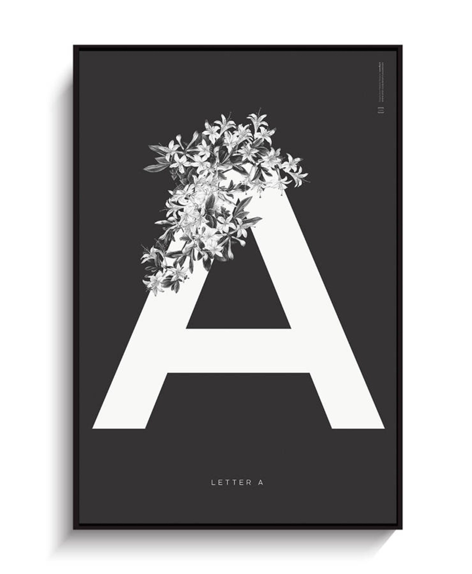 Letter A Typography Print. Monogram Art. Initial Print. - Etsy