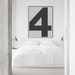 Number 4 Typography Printable Poster - Instant Download. Scandinavian ...