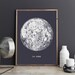 Full Moon Poster PRINTABLE FILE. La Luna Moon Poster. Lunar Moon Print ...