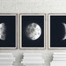 Moon Phases Poster PRINTABLE FILE. Astronomy Lunar Art. Celestial Print ...
