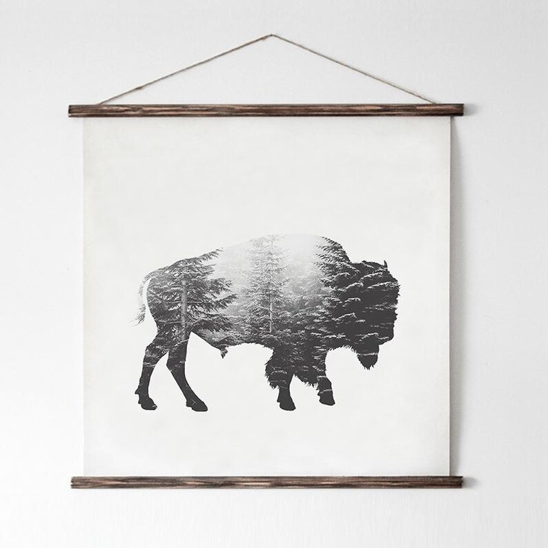 American Buffalo Bison Poster PRINTABLE FILE. Buffalo - Etsy