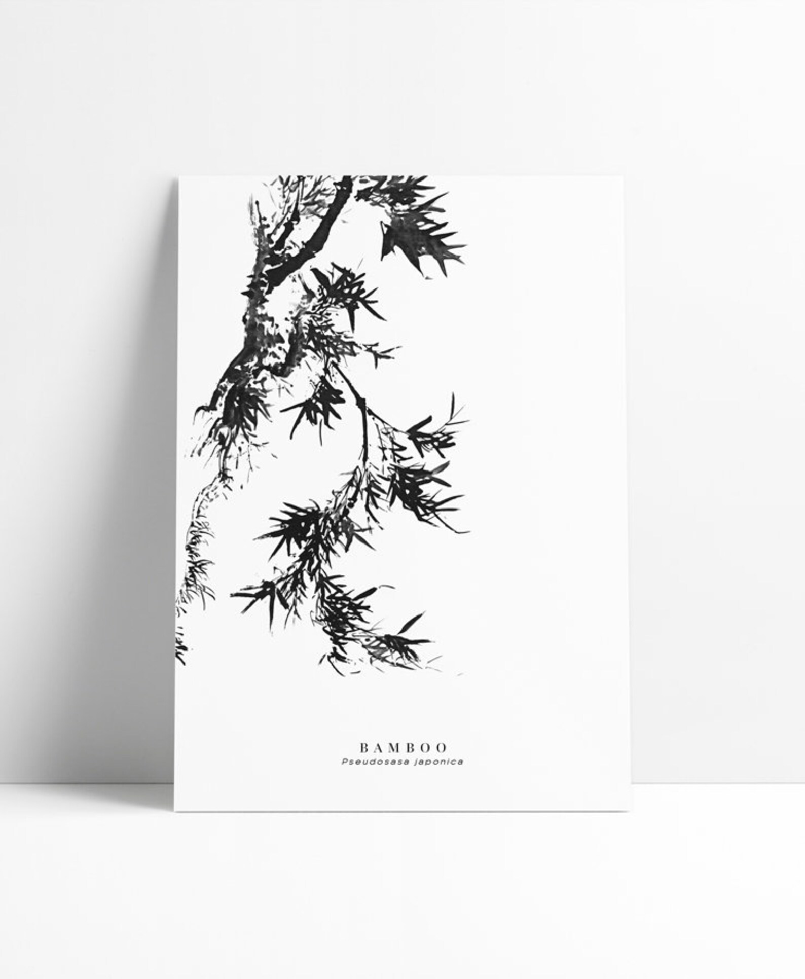 Japanese Bamboo Botanical Print. Foliage Print. Zen Hygge Décor. Modern ...