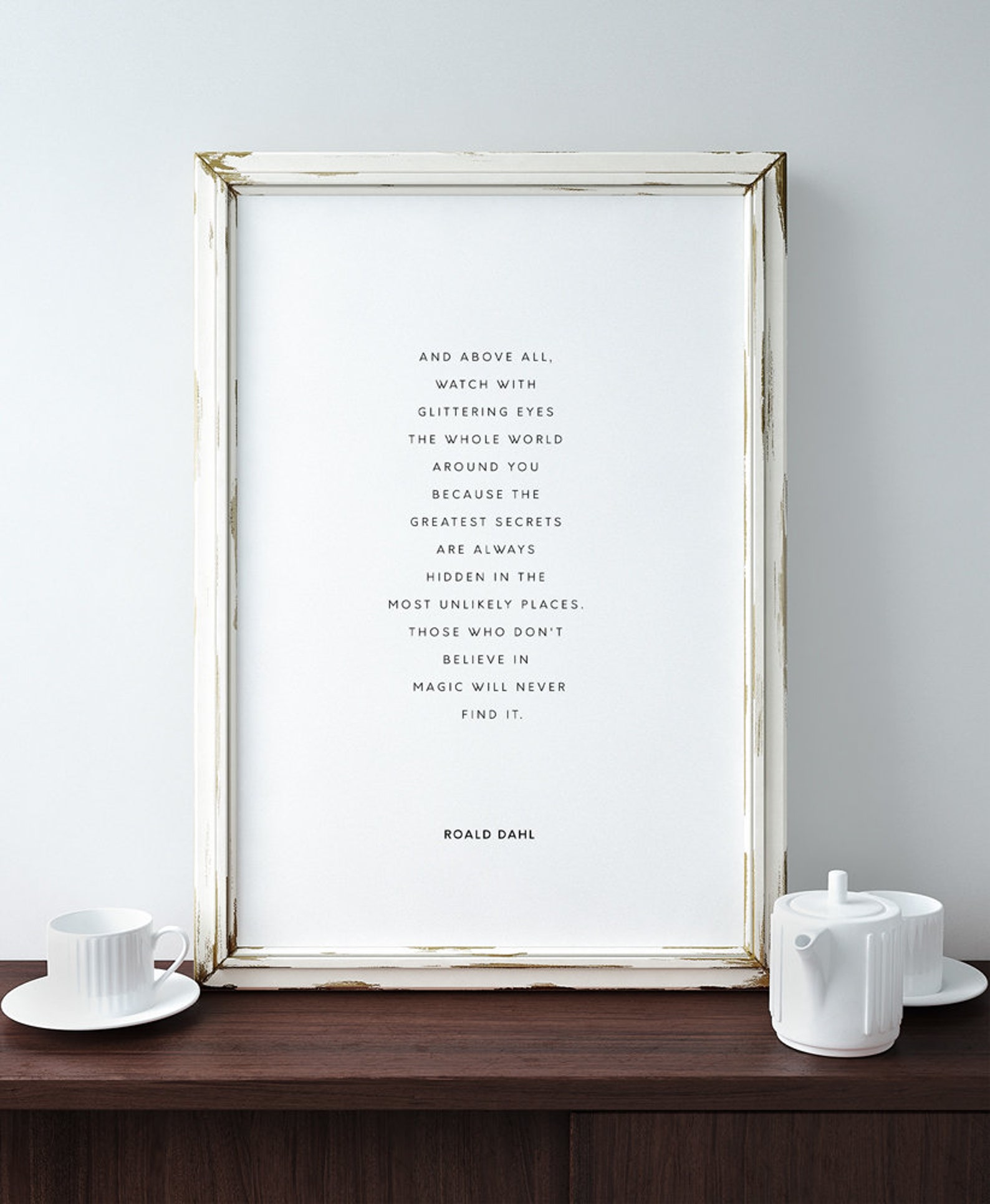 Roald Dahl's Quote - PRINTABLE FILE. Nursery Wall Art. Kids Room ...
