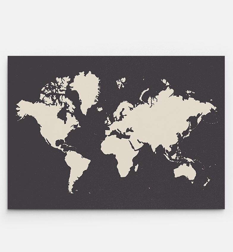 World Map Print PRINTABLE FILE. Large World Map Poster. - Etsy Canada