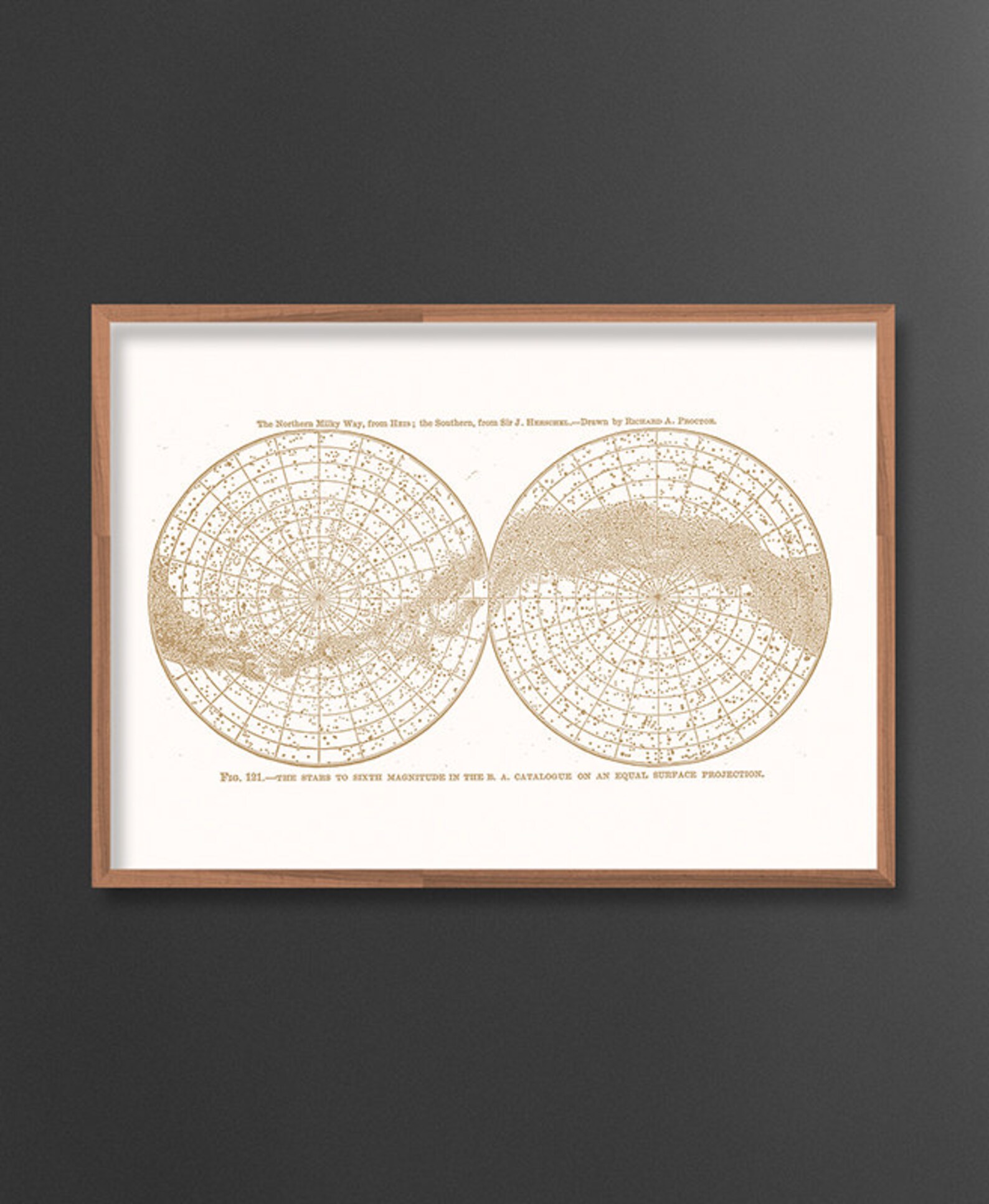 Northern and Southern Hemisphere - Poster. Andromeda Galaxy Milky Way ...