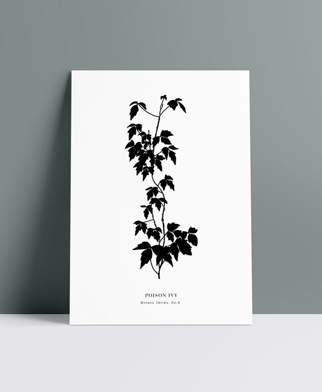 Ivy Poster - PRINTABLE FILE. Graphic Plant Illustration. Minimalist ...