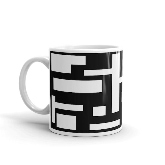 Geometric Mug. Geometry Shapes Coffee Cup. 11oz Ceramic Mug. | Etsy