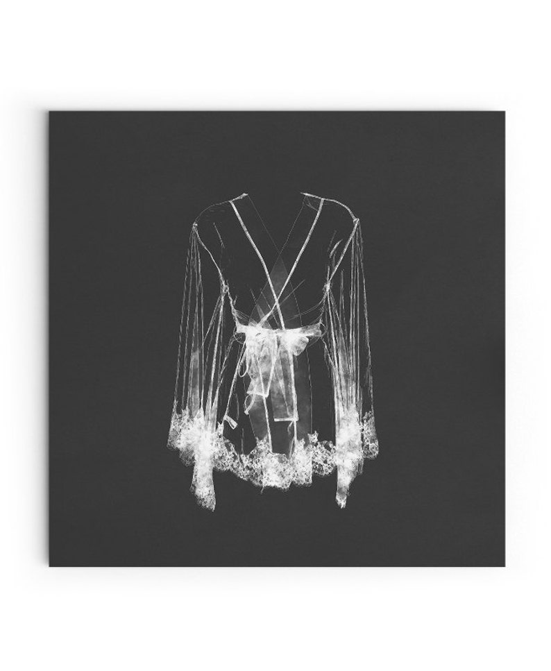 Sheer Kimono Art Print. Sheer Lingerie Poster. Bathroom Décor. - Etsy