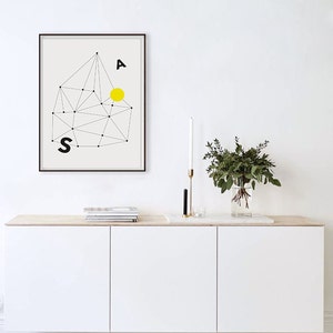 Polygon Art Printable - Instant Download. Trendy Stylish Art Poster ...