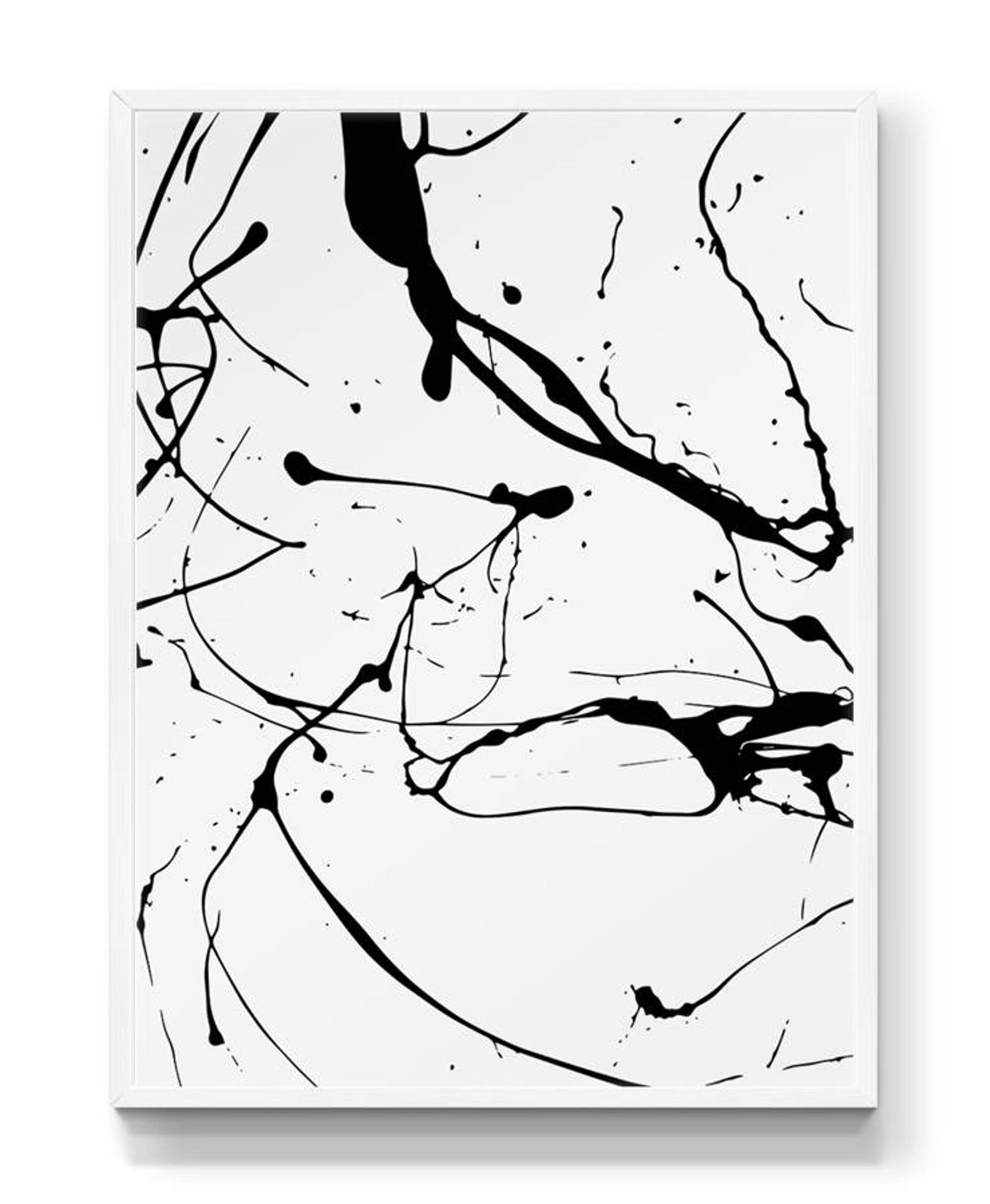 Abstract Stroke Print. Minimal Graphic. Modern Paint Splash Art ...