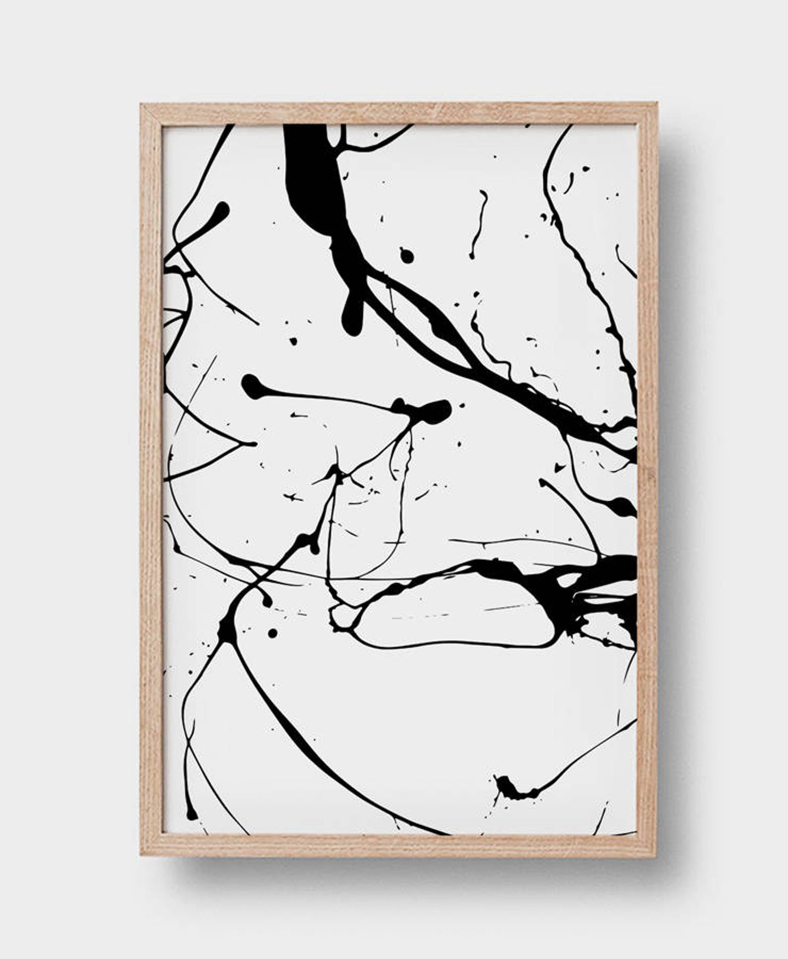 Abstract Stroke Print. Minimal Graphic. Modern Paint Splash Art ...