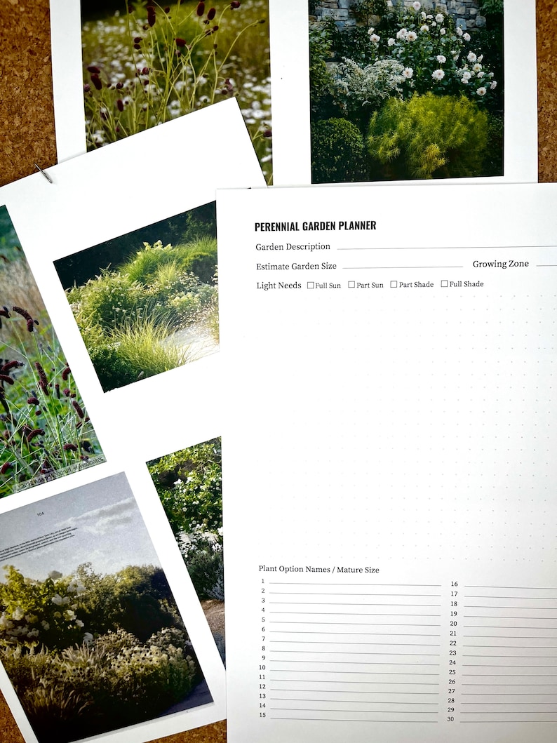 Garden Design Planner - Design Prep Sheet - DIGITAL DOWNLOAD / PDF - Etsy