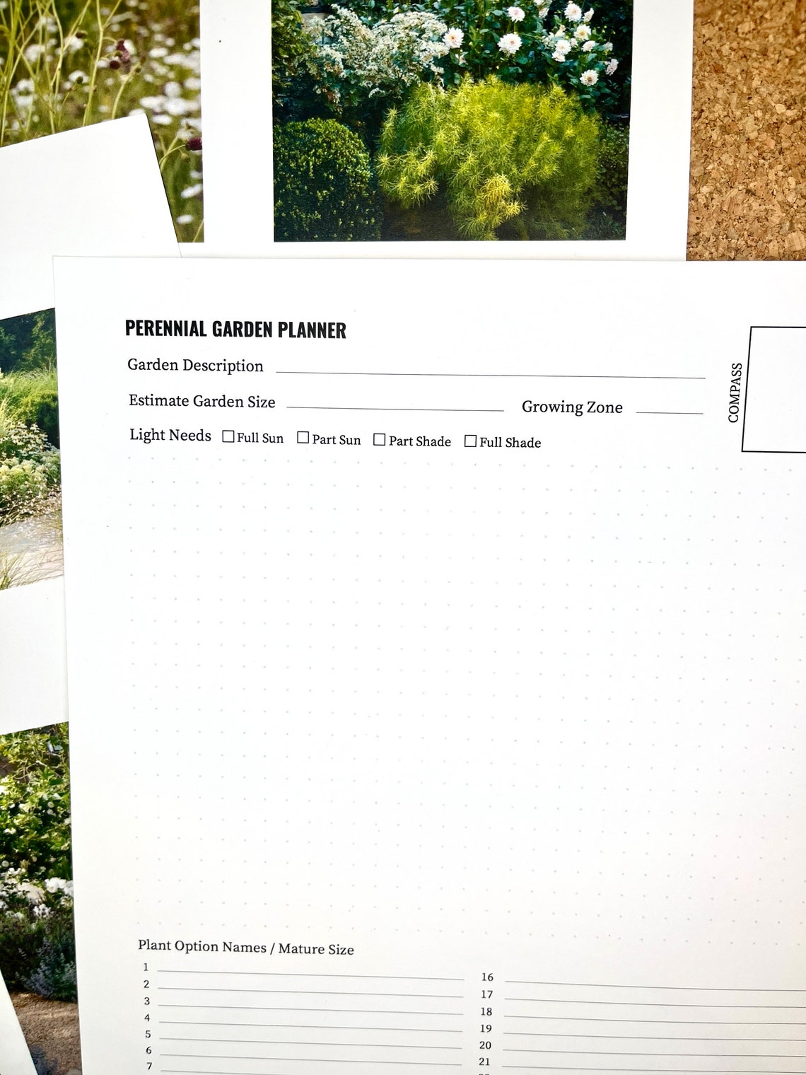 Garden Design Planner - Design Prep Sheet - DIGITAL DOWNLOAD / PDF - Etsy