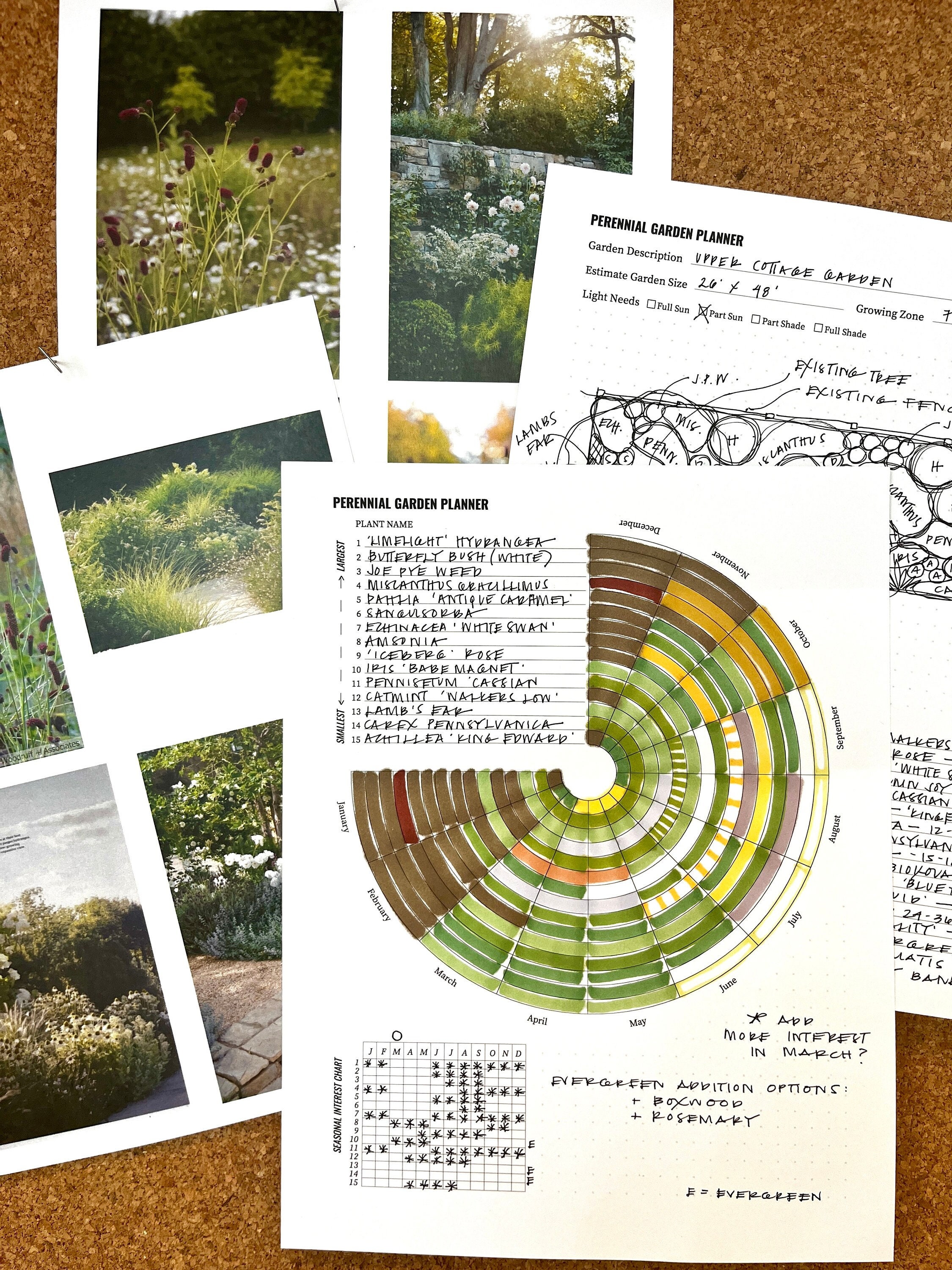 Garden Design Planner - the Color Calendar - DIGITAL DOWNLOAD / PDF - Etsy