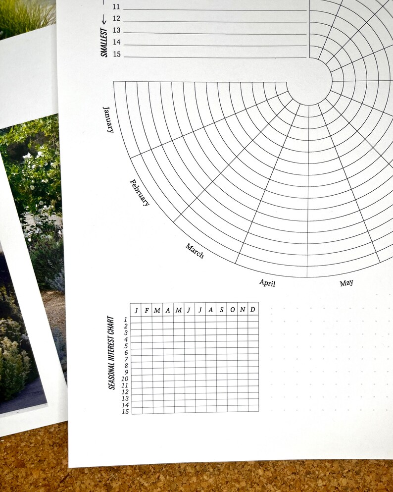 Garden Design Planner - the Color Calendar - DIGITAL DOWNLOAD / PDF - Etsy
