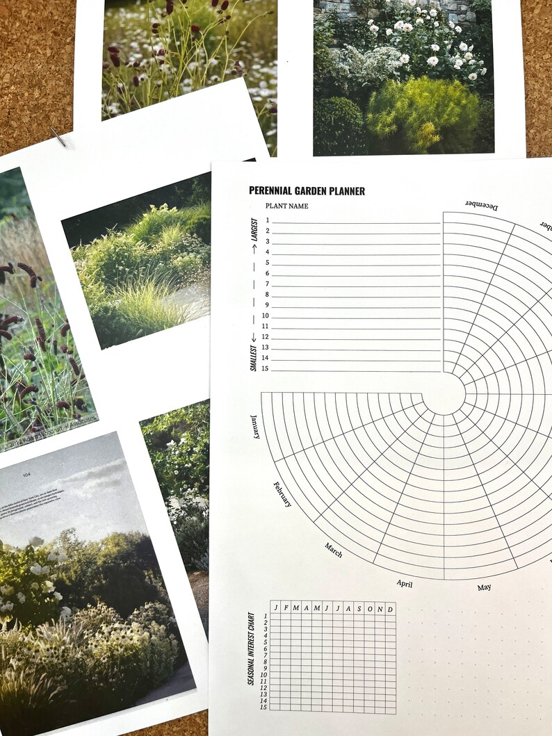 Garden Design Planner - the Color Calendar - DIGITAL DOWNLOAD / PDF - Etsy