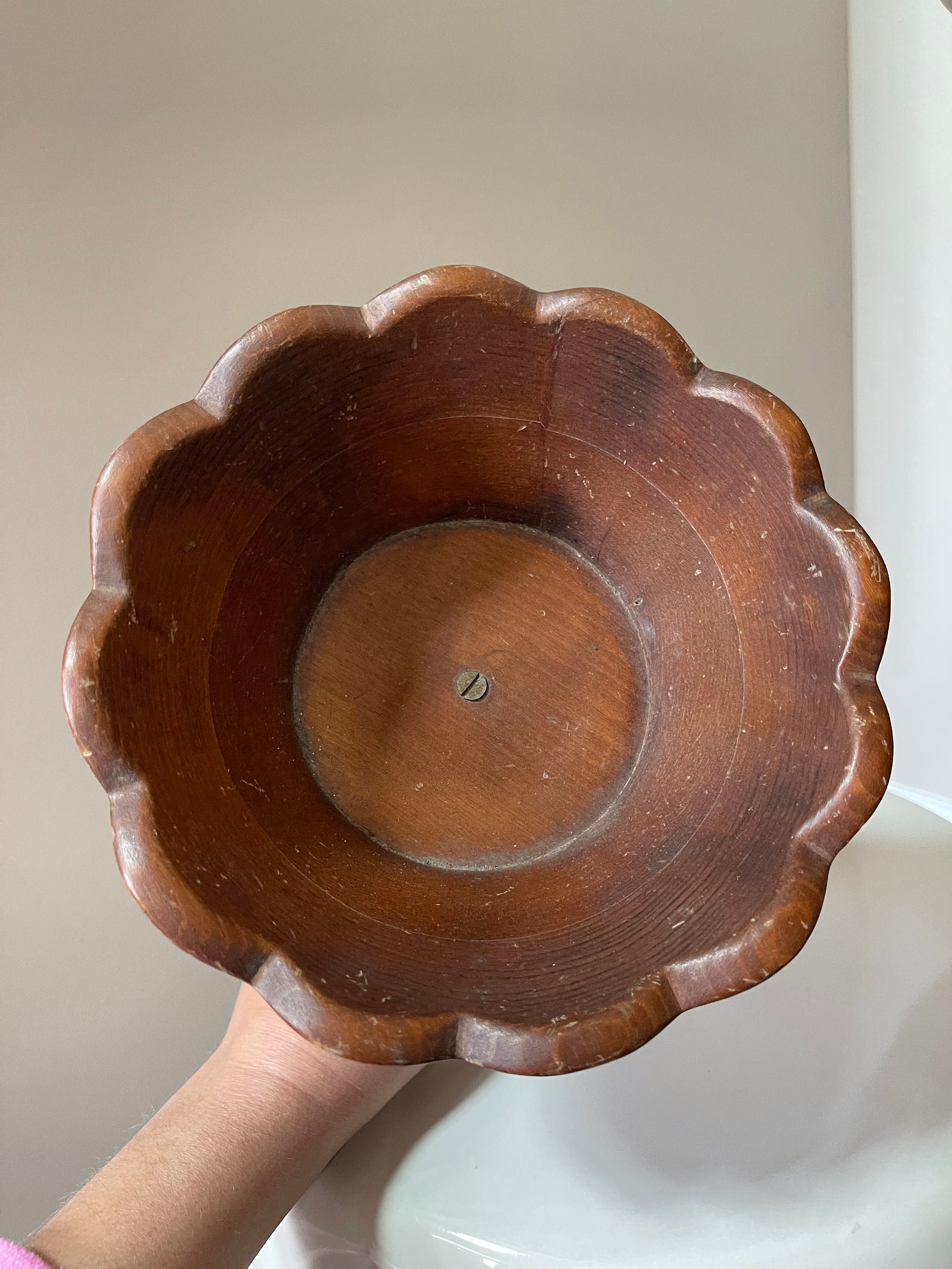 MCM Wooden Compote - Etsy