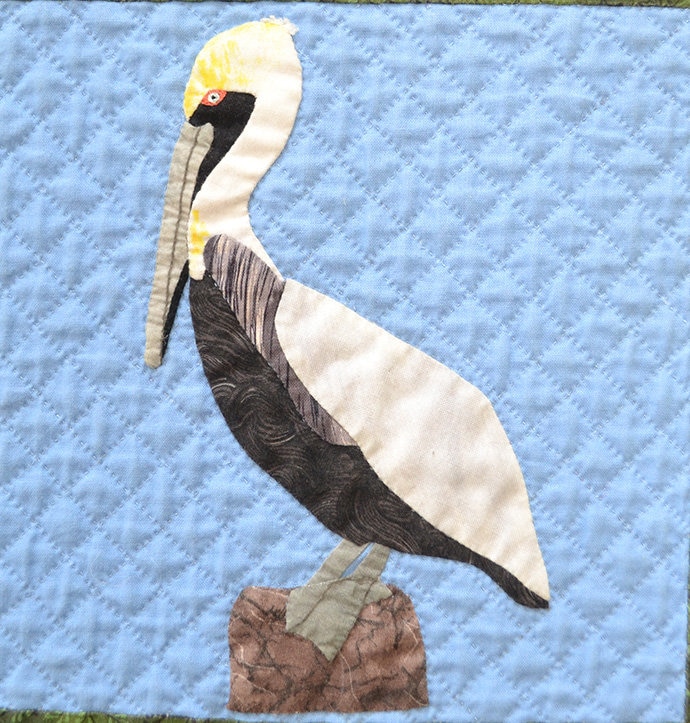 Brown Pelican 8" Applique Pattern - Etsy