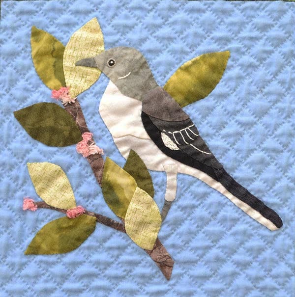 Northern Mockingbird 8" Applique Pattern - Etsy