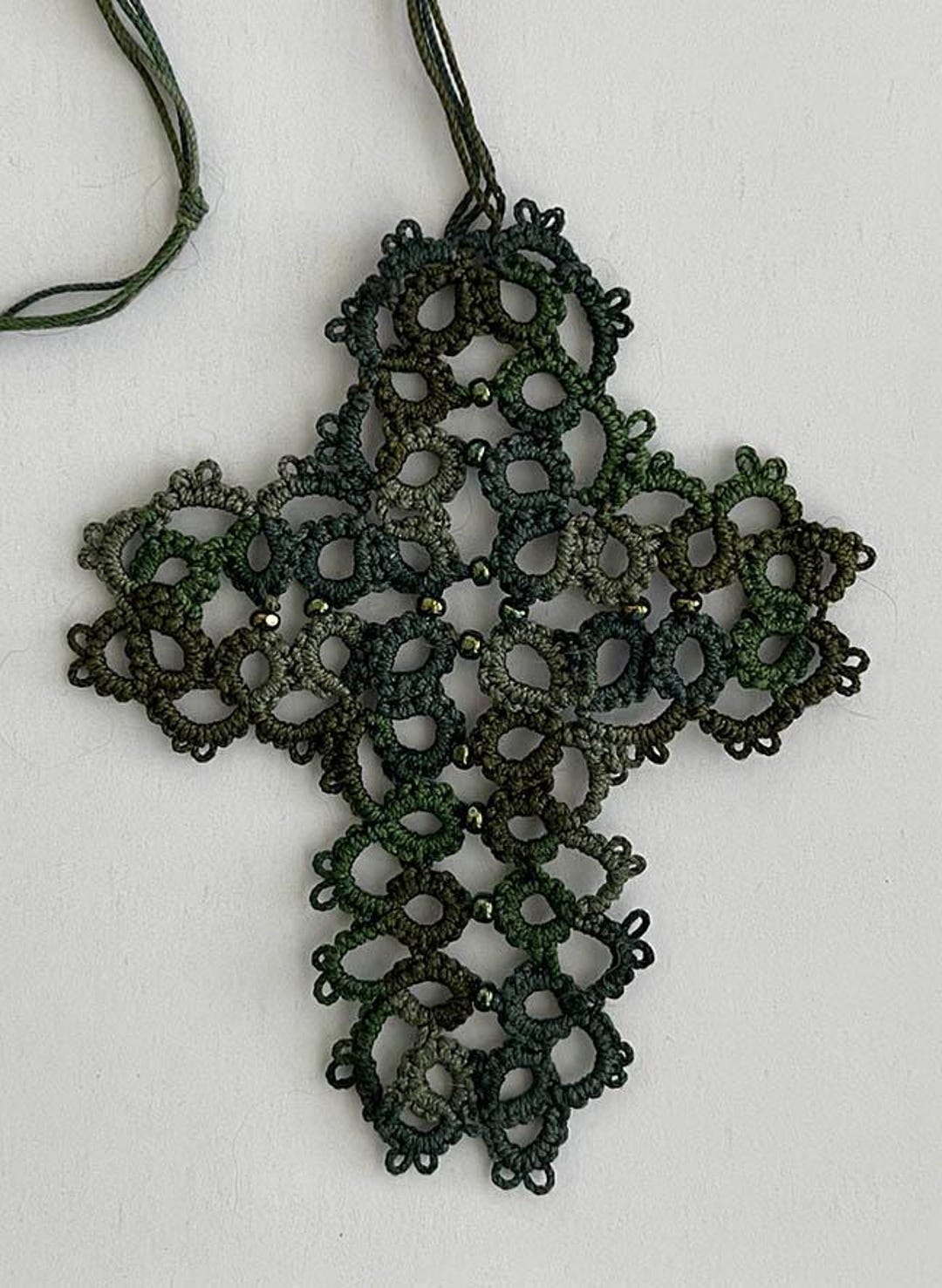 Tatted Cross B - Etsy
