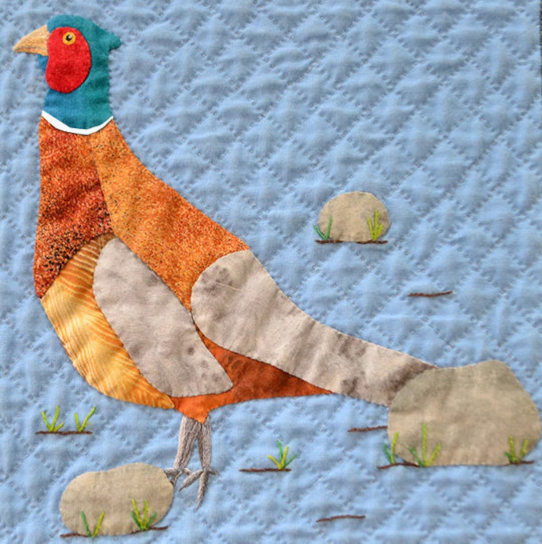 Ring Neck Pheasant 8" Applique Pattern - Etsy