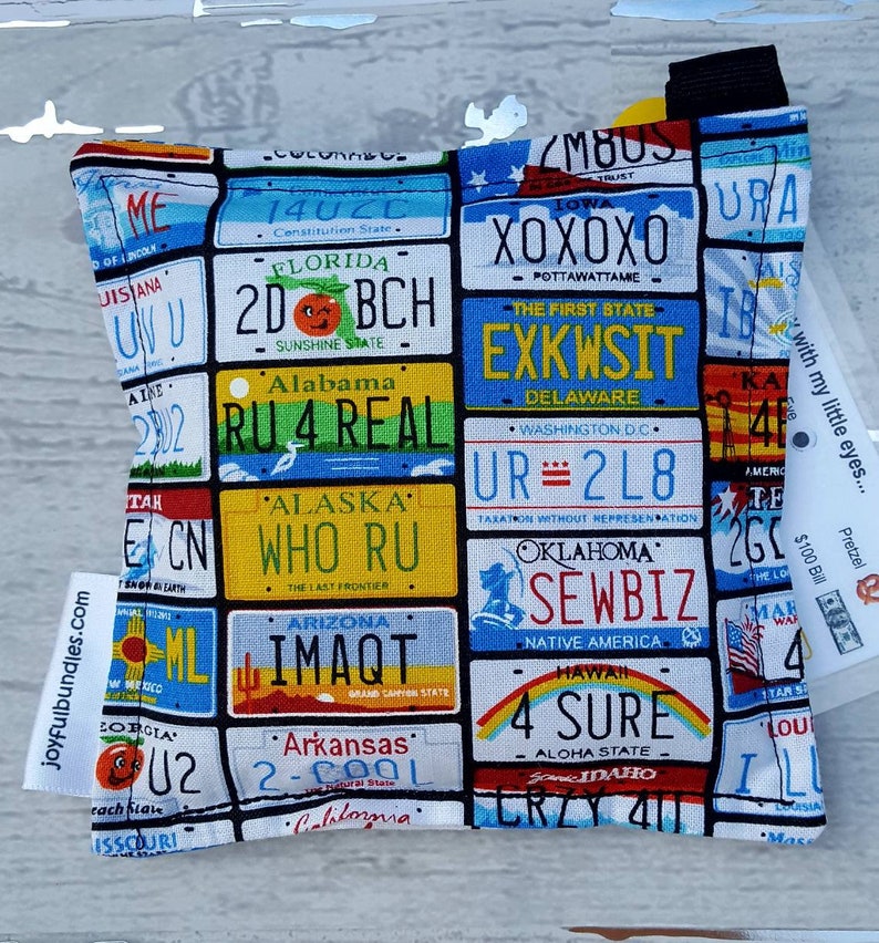 I Spy Bag License Plates Travel Game Eye Spy Game Busy | Etsy