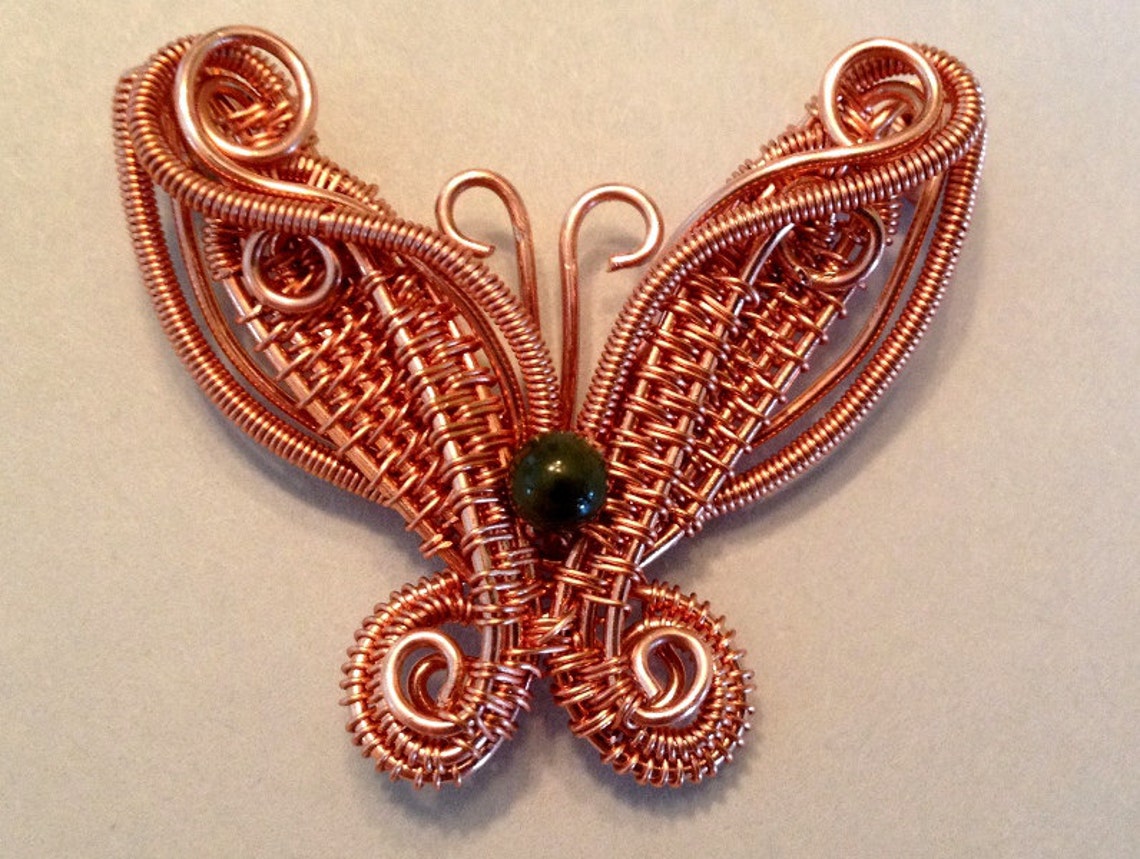 Wire Wrapped Tutorial: Butterfly Pendant - Etsy