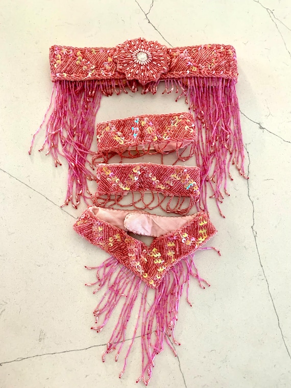 Hand Beaded Head, Neck, Arm Accessories - Gem