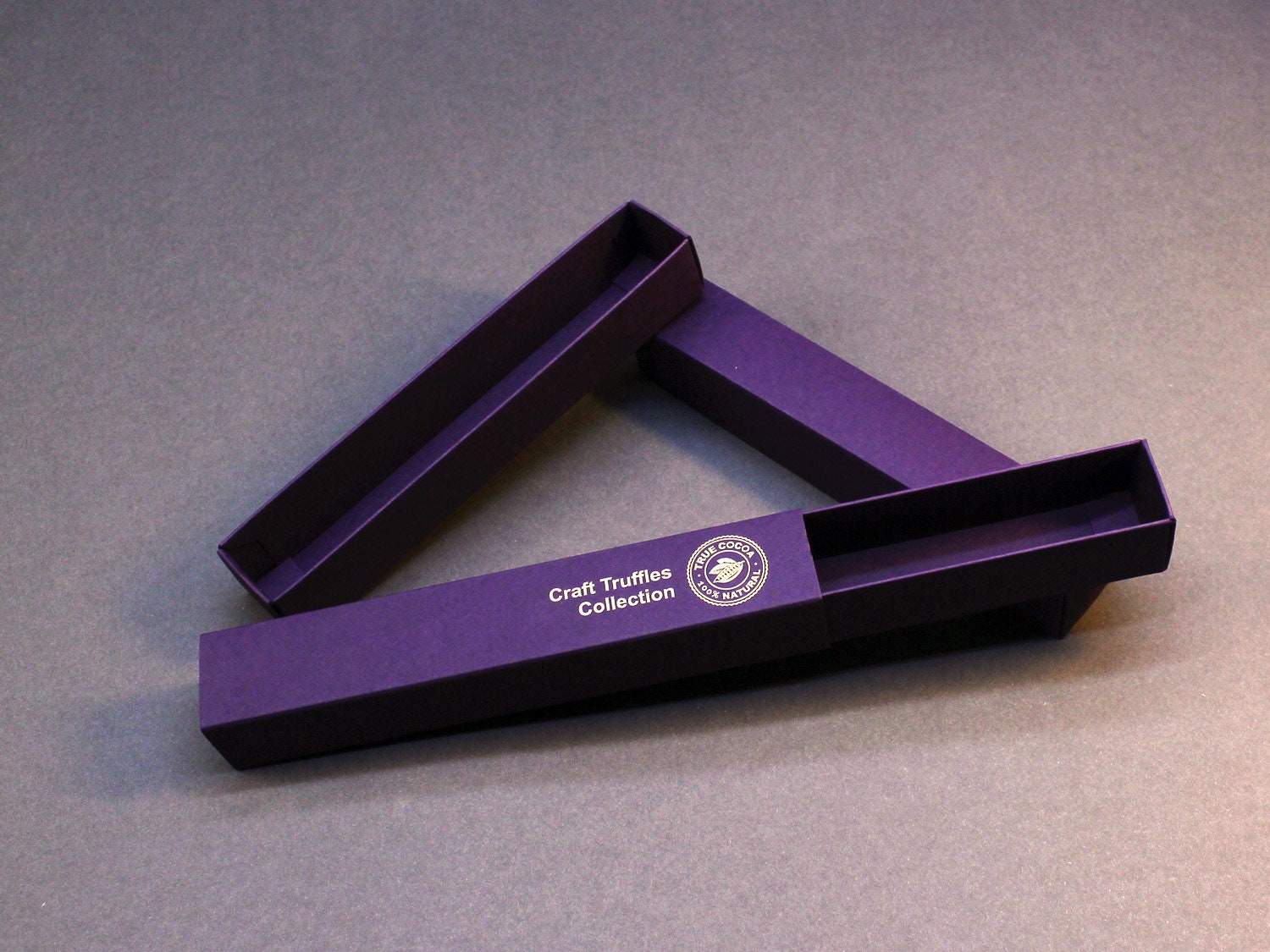 100 pcs purple cardboard pencil boxes Self-assembly box for | Etsy