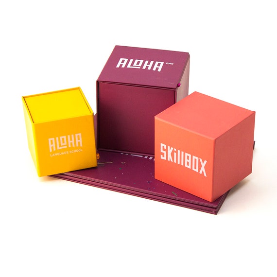 100 Pcs Cubic Boxes 3 Sizes Self-assembly Box With Magnets | Etsy