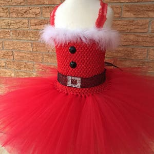 Santa Tutu Dress, Christmas Dress, Holiday Tutu Dress, Christmas Outfit ...